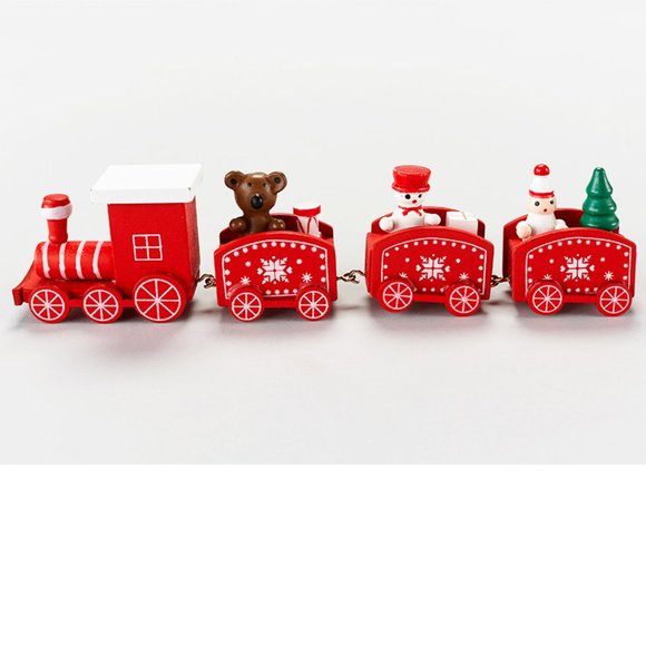 Holiday | Vintageinspired Wood Trains Red | Poshmark